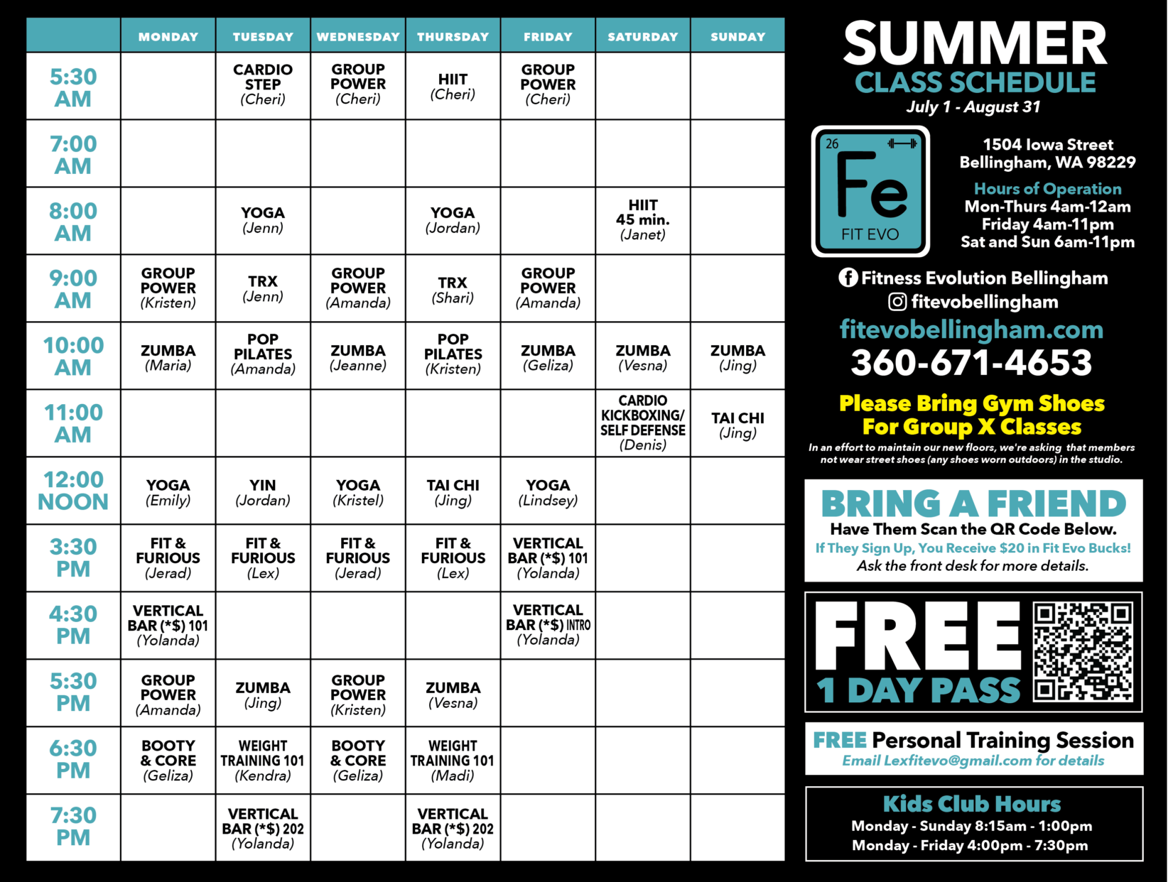 Group X - Class Schedule - Fitness Evolution Bellingham